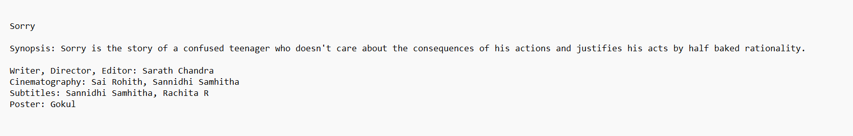 Sarath Chandra - Portfolio